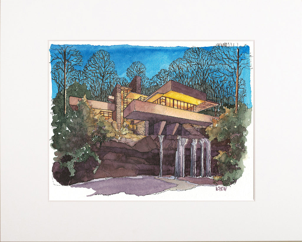 Fallingwater, Night View Print – Fallingwater Museum Store