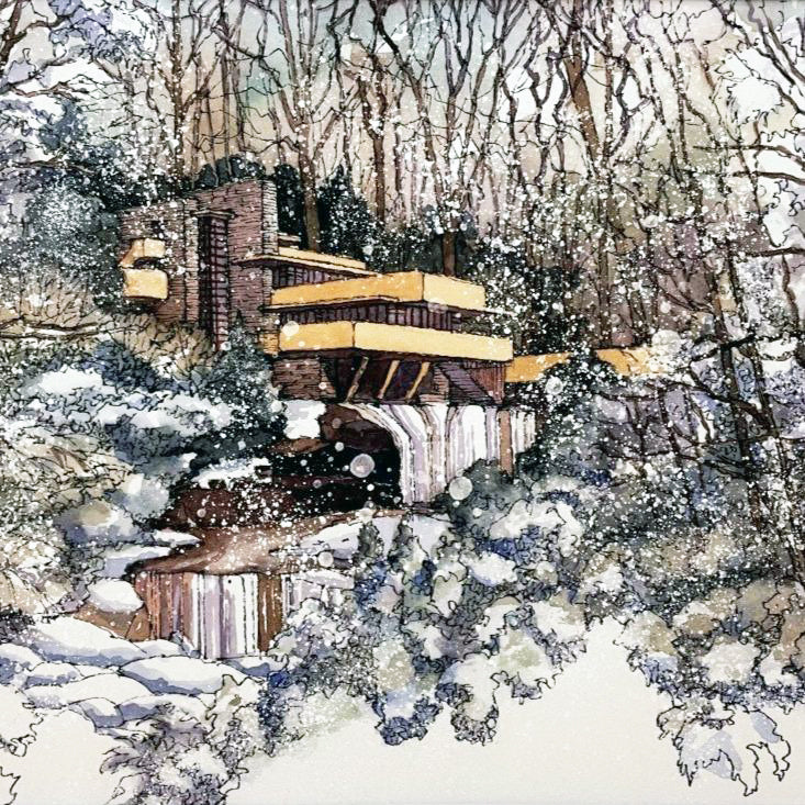 Falling Water House Sketch